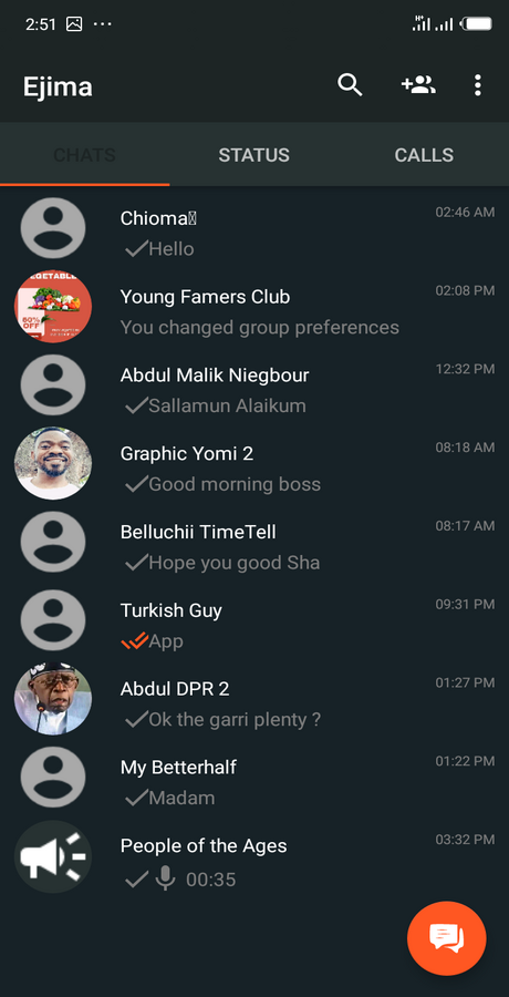 EJIMA - WhatsApp Clone Chat Groups Video & Audio Call Chatting Social Network App by consultmoh